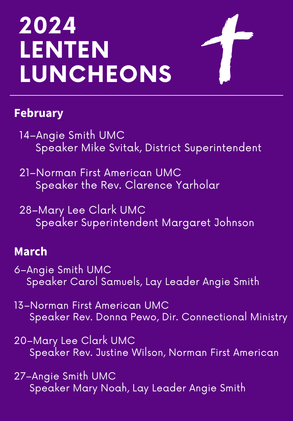 2024 Lenten Luncheons – Oklahoma Indian Missionary Conference